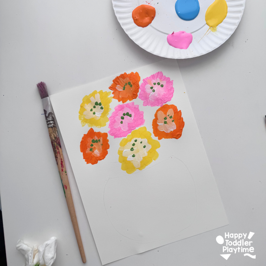 Clementine Hunter Inspired Art Project - Happy Toddler Playtime