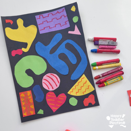 Reggie Laurent Inspired Abstract Art Project for Kids - Happy Toddler ...
