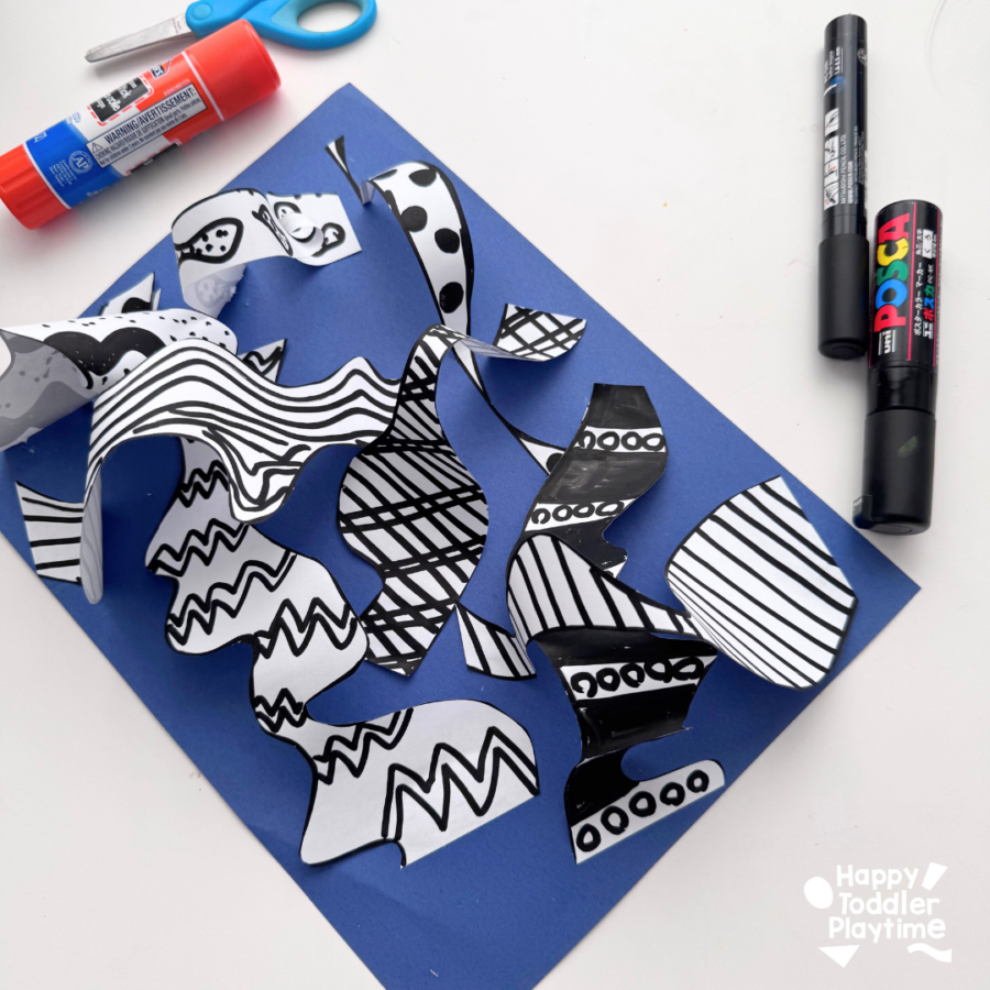 Charles Mcgee Inspired Art Project - Happy Toddler Playtime