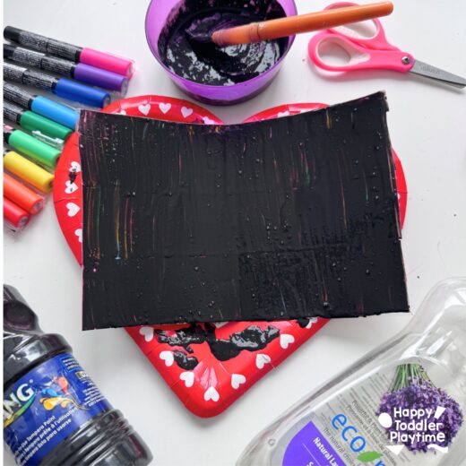 DIY Valentine's Day Scratch-Off Craft - Happy Toddler Playtime