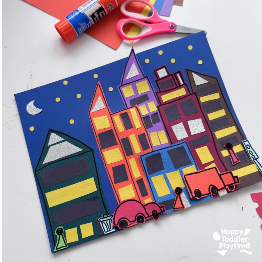 Jacob Lawrence Inspired Art Project for Kids - Happy Toddler Playtime