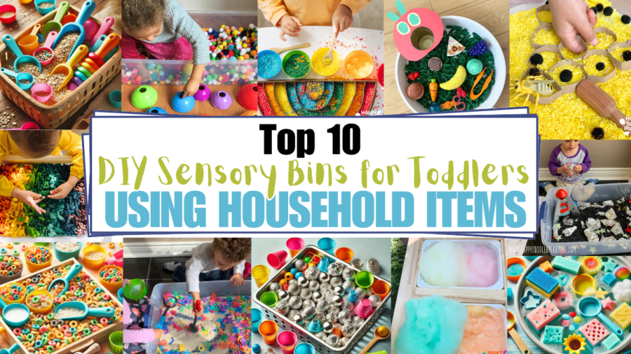 Top 10 DIY Sensory Bins for Toddlers Using Household Items - Happy ...