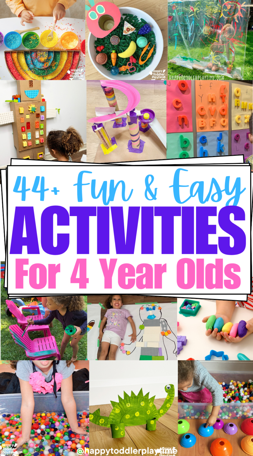 44+ Fun and Easy Activities for 4 Year Olds - Happy Toddler Playtime