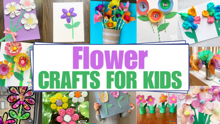 30+ Fun Flower Crafts for Kids - Happy Toddler Playtime