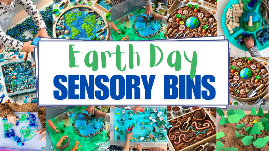 Sensory Bins for Earth Day - Happy Toddler Playtime