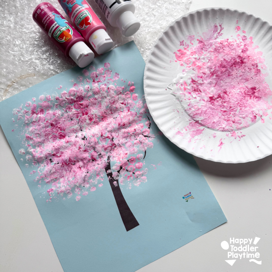 10+ Cherry Blossom Crafts for Kids with free tree templates - Happy ...