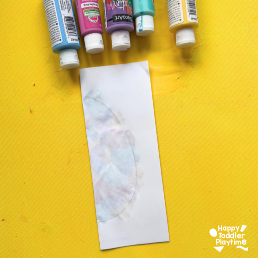 Smush Painted Easter Egg Craft (with Free Printable Egg Template ...