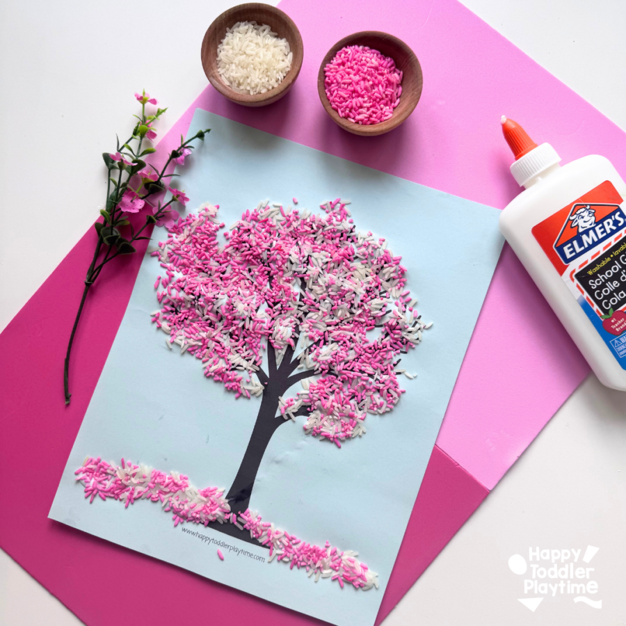 10+ Cherry Blossom Crafts for Kids with free tree templates - Happy ...