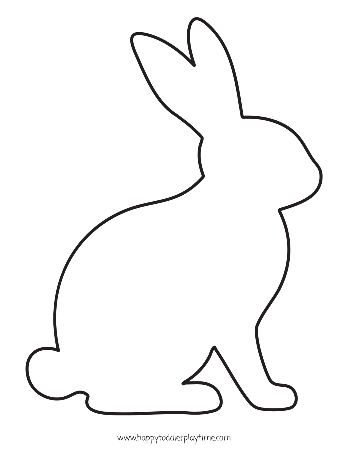 Free Printable Bunny Templates for Spring & Easter Crafts - Happy ...