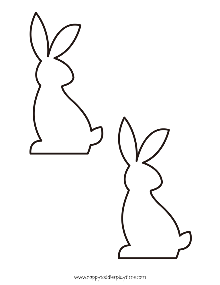 Free Printable Bunny Templates for Spring & Easter Crafts - Happy ...