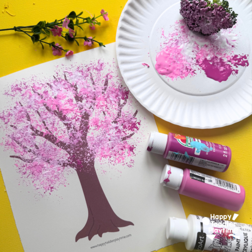 10+ Cherry Blossom Crafts for Kids with free tree templates - Happy ...
