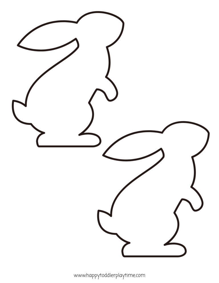 Free Printable Bunny Templates for Spring & Easter Crafts - Happy ...