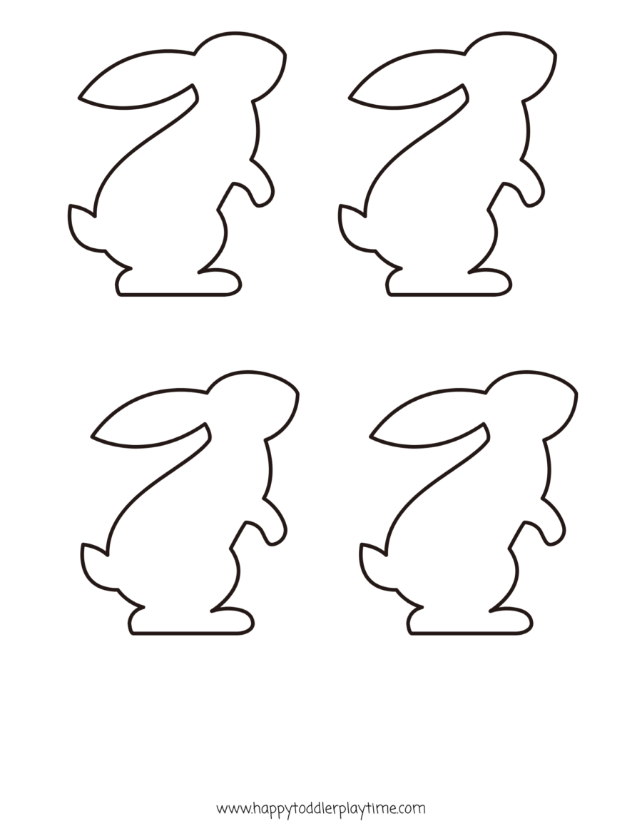Free Printable Bunny Templates for Spring & Easter Crafts - Happy ...