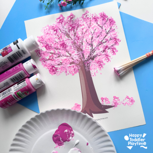 10+ Cherry Blossom Crafts for Kids with free tree templates - Happy ...