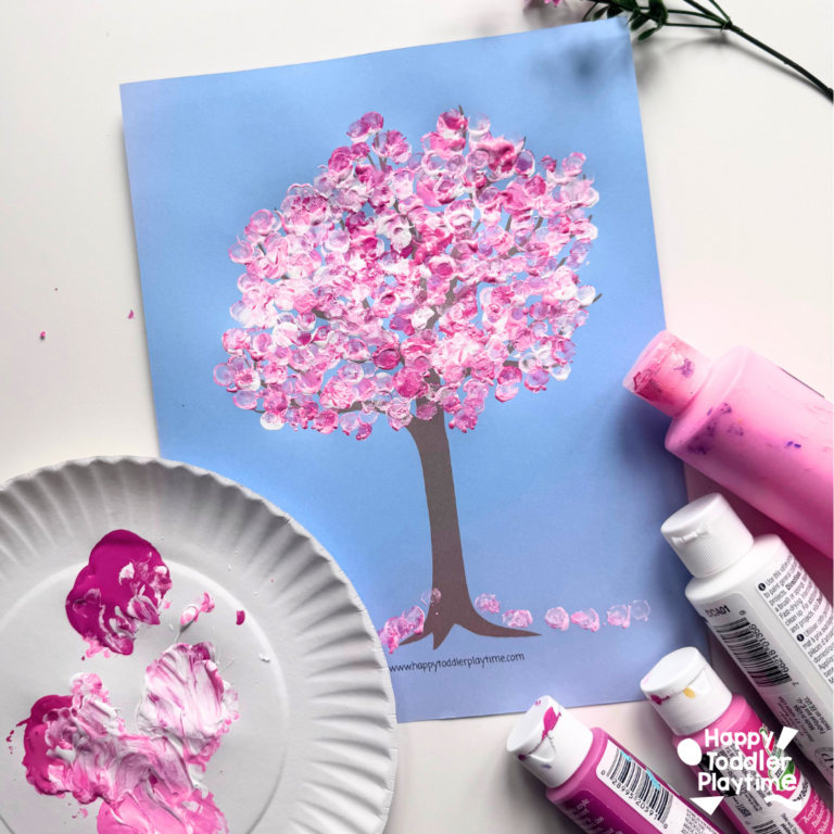11 Cherry Blossom Crafts for Kids (with free tree templates) - Happy ...