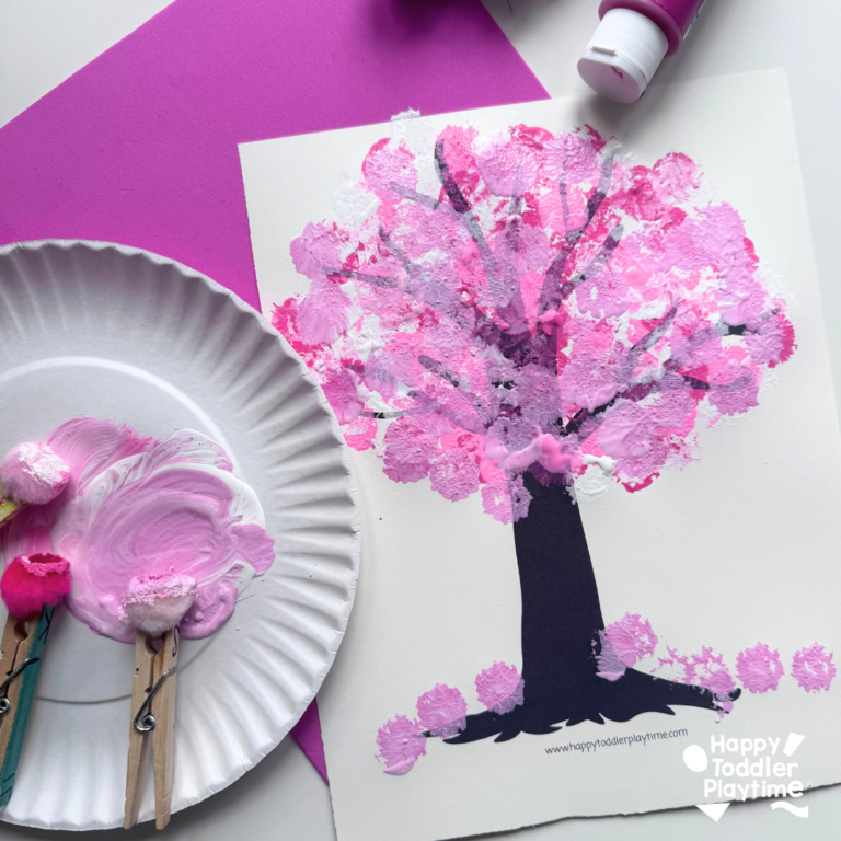11 Cherry Blossom Crafts for Kids (with free tree templates) - Happy ...