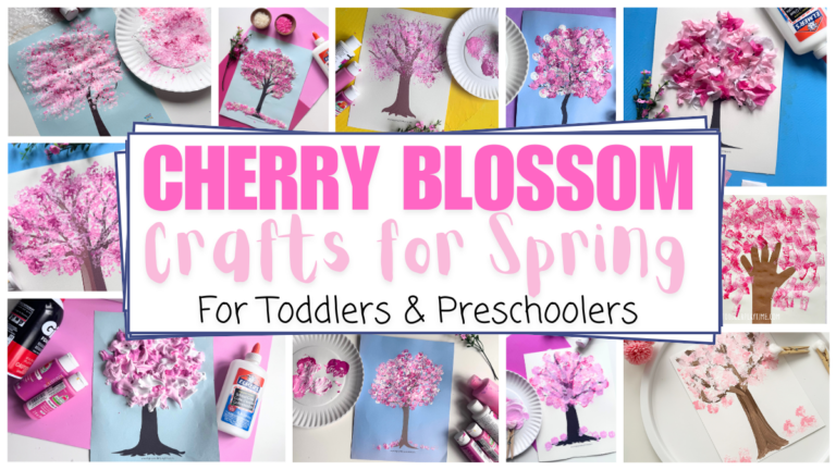 10+ Cherry Blossom Crafts for Kids with free tree templates - Happy ...