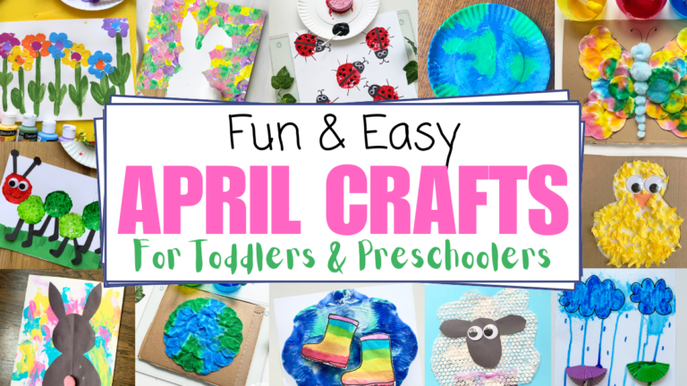 60+ Fun & Easy April Crafts for Toddlers and Preschoolers - Happy ...