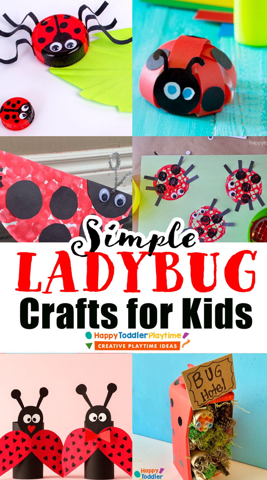 Simple Ladybug Crafts for Kids - Happy Toddler Playtime