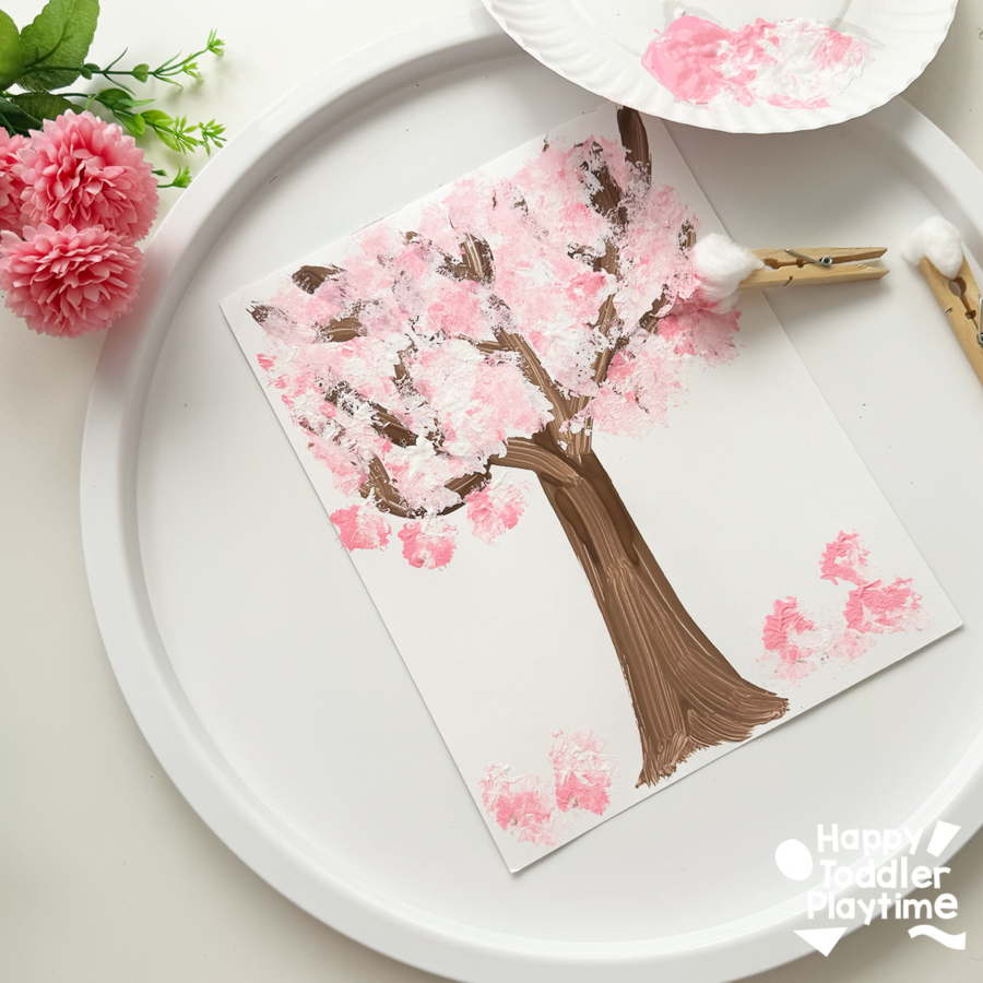 10+ Cherry Blossom Crafts for Kids with free tree templates - Happy ...