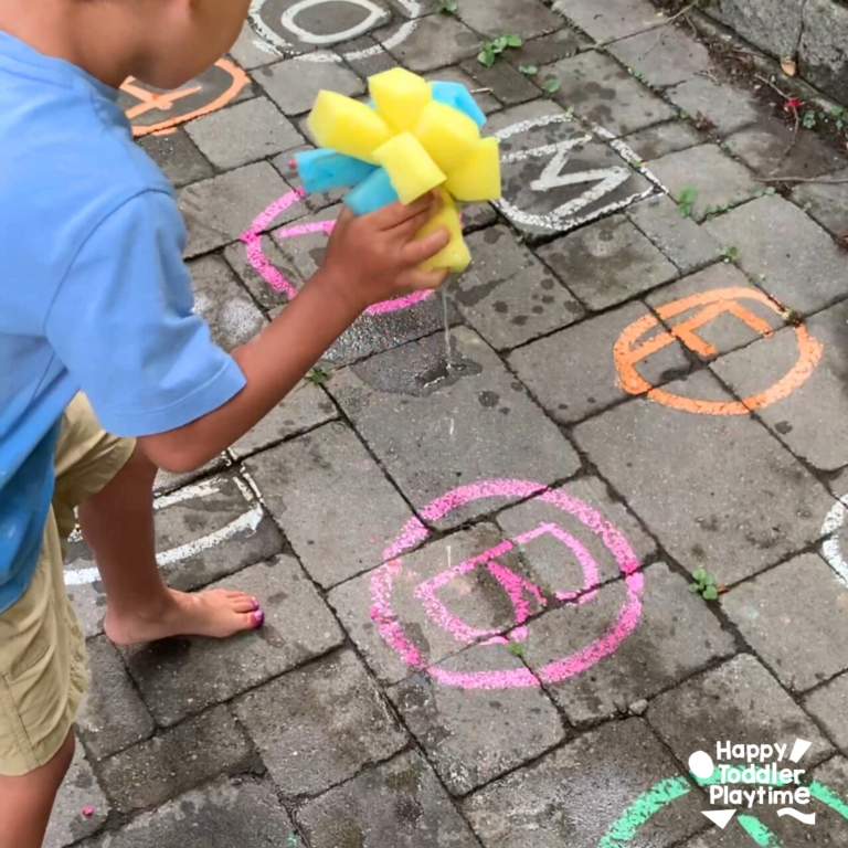 Awesome Sidewalk Chalk Activities for Kids - Happy Toddler Playtime