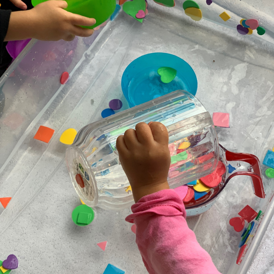 Shapes Sensory Soup - Happy Toddler Playtime