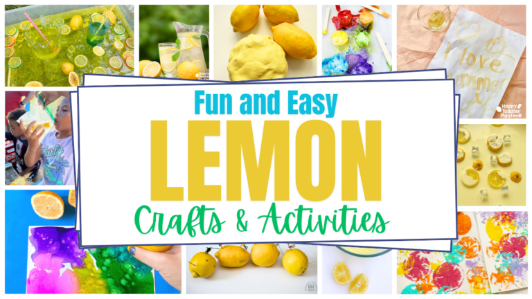 Fun and Easy Lemon Crafts & Activities for Kids - Happy Toddler Playtime