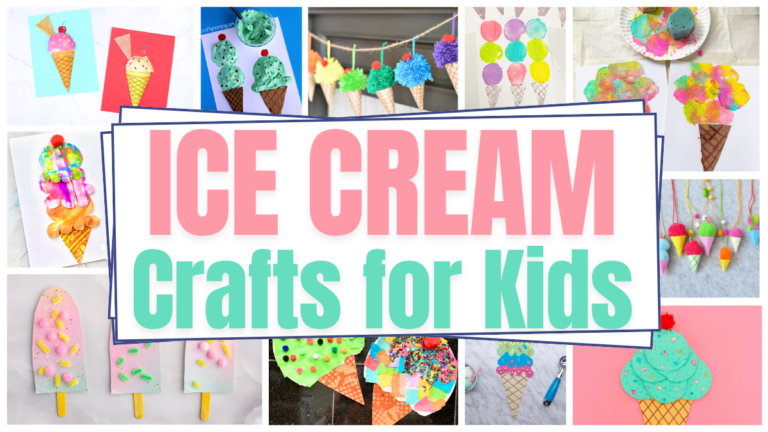 25 Cool Ice Cream Crafts for Kids - Happy Toddler Playtime