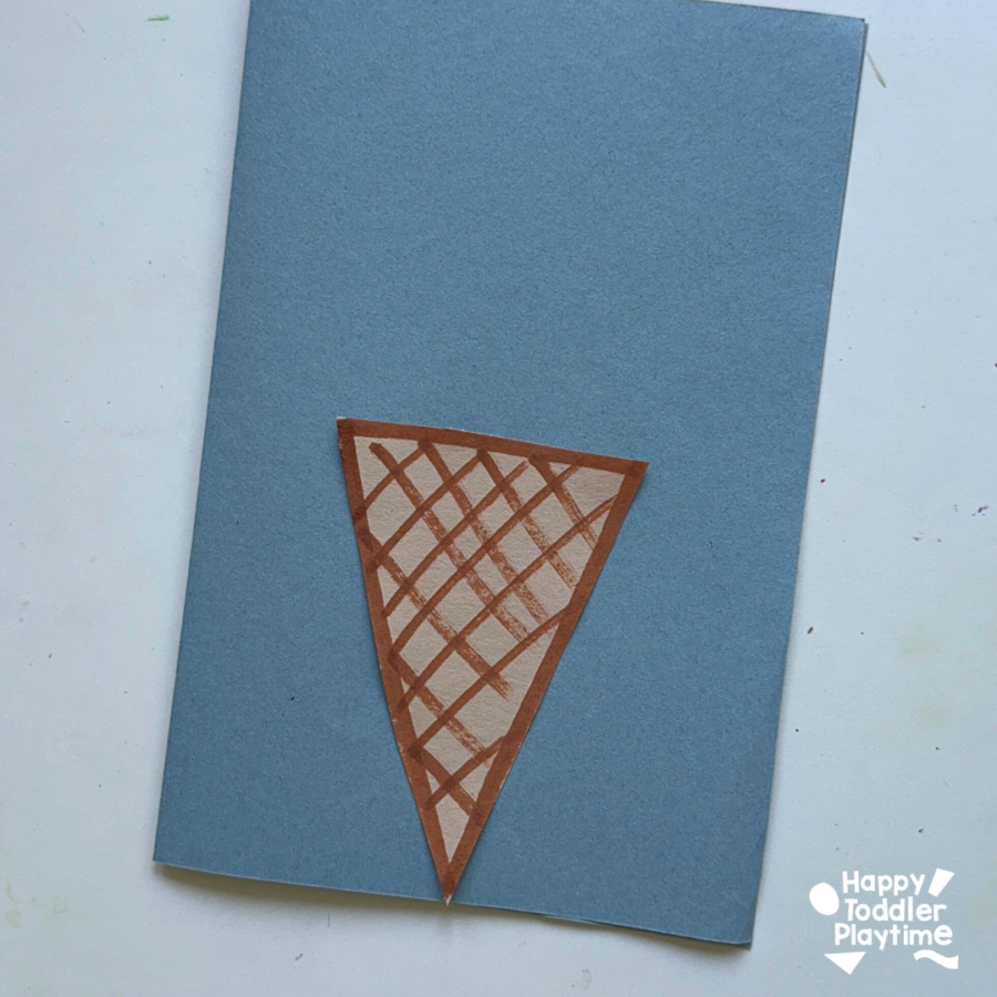 Handprint Ice Cream Father's Day Craft - Happy Toddler Playtime