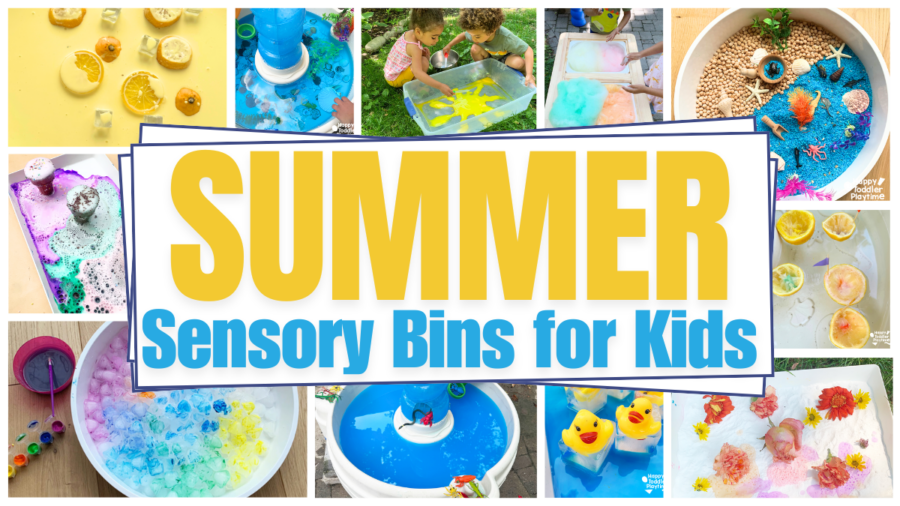 50 Amazing Sensory Bin Activities for Summer - Happy Toddler Playtime