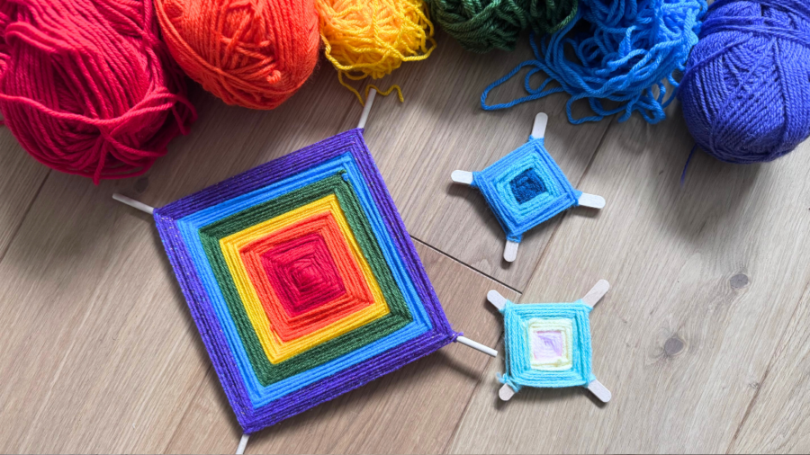 How to Weave a God’s Eye Craft for Kids - Happy Toddler Playtime