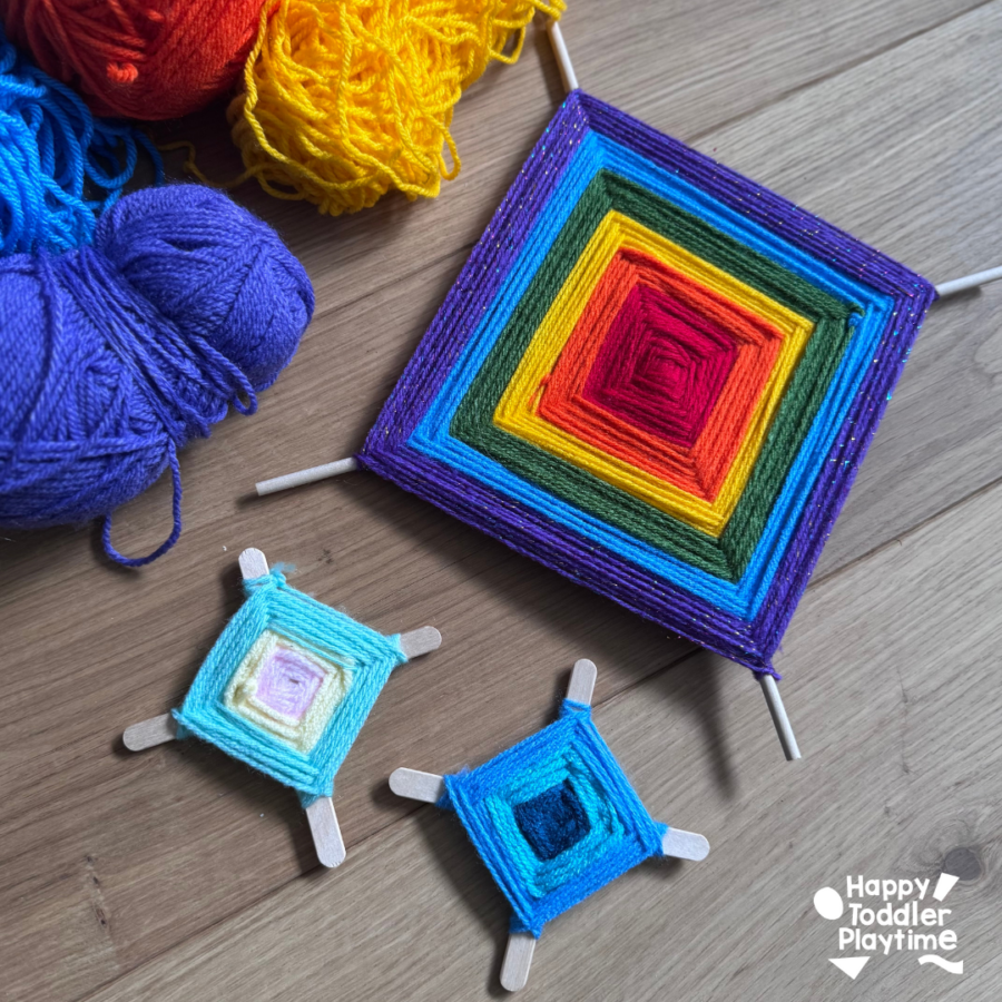 How to Weave a God’s Eye Craft for Kids - Happy Toddler Playtime