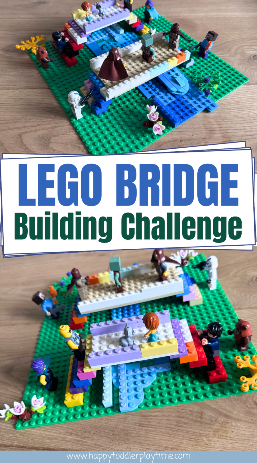 LEGO Bridge Building Challenge for Kids - Happy Toddler Playtime