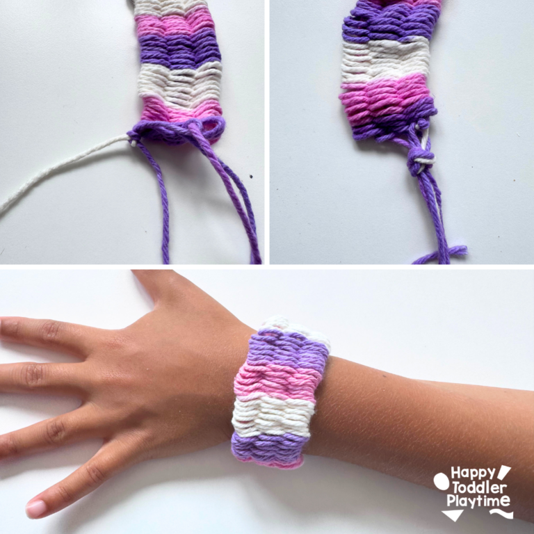 How to Weave with Drinking Straws for Kids - Happy Toddler Playtime