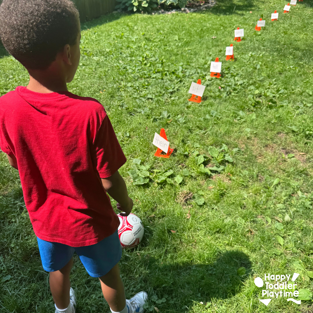 Soccer Reading Activity - Happy Toddler Playtime