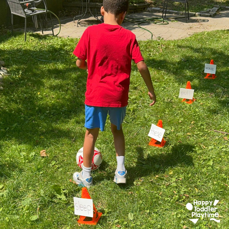 Soccer Reading Activity - Happy Toddler Playtime
