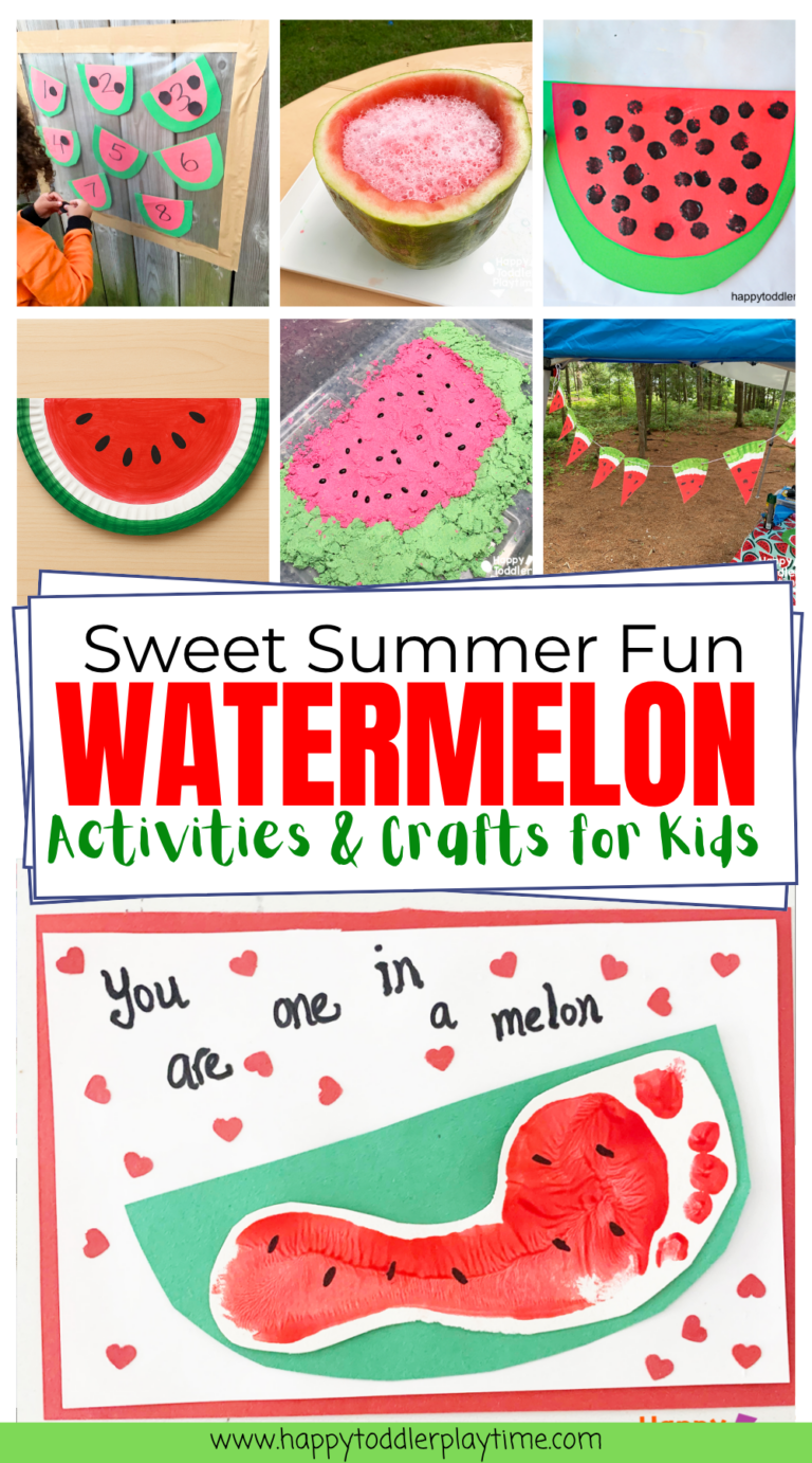 Watermelon Crafts and Activities for Kids - Happy Toddler Playtime