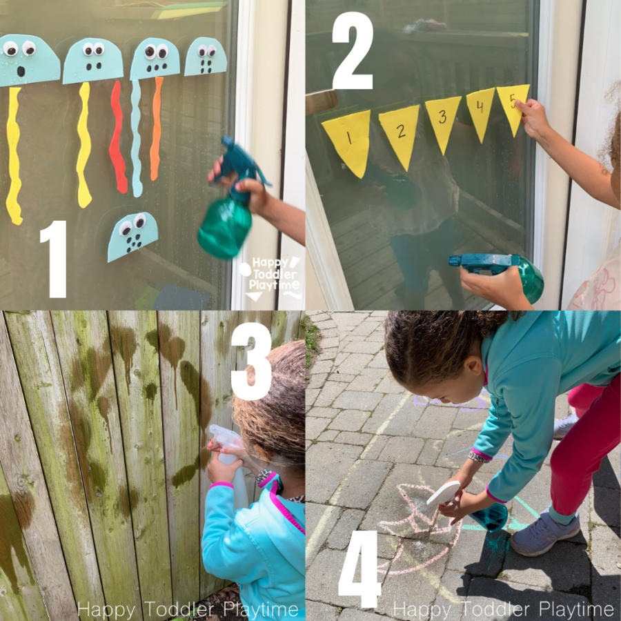 24 Amazing Spray Bottle Activities - Happy Toddler Playtime
