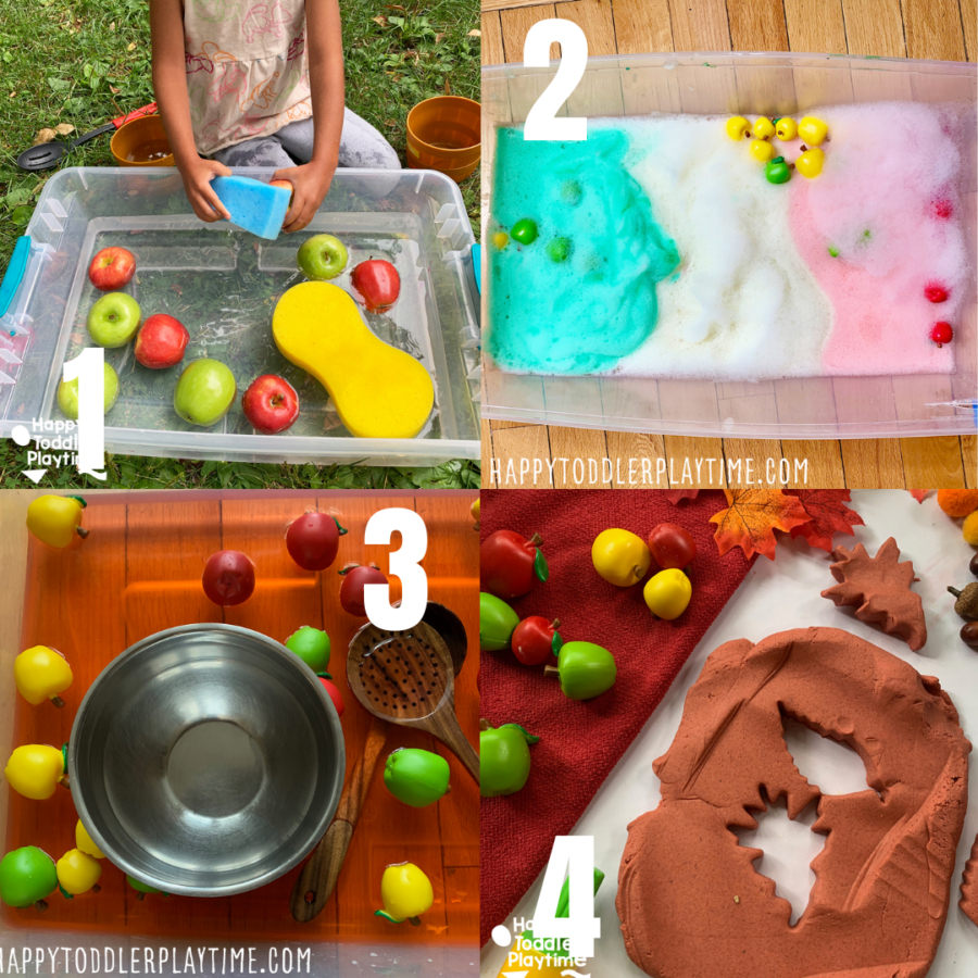 10 Easy Apple Sensory Activities for Kids - Happy Toddler Playtime