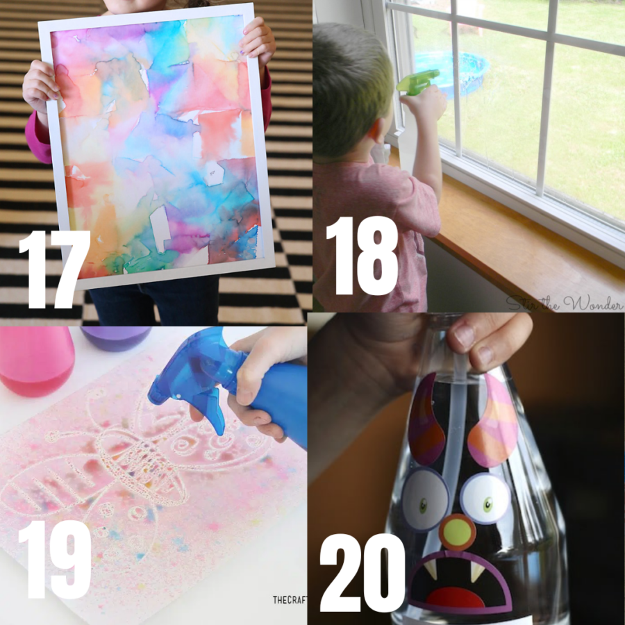 24 Amazing Spray Bottle Activities - Happy Toddler Playtime