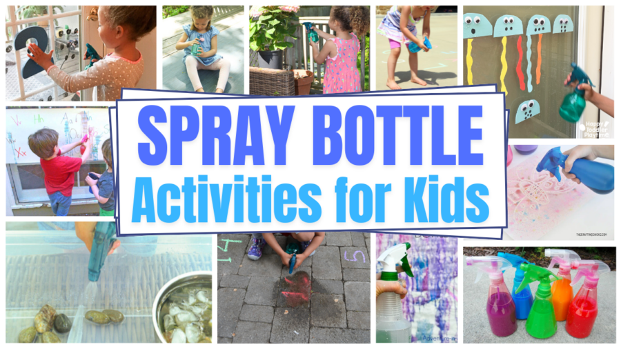 24 Amazing Spray Bottle Activities - Happy Toddler Playtime
