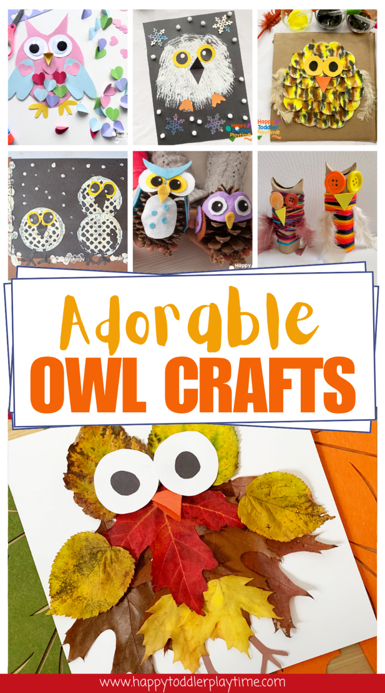 Owl Crafts for Kids - Happy Toddler Playtime
