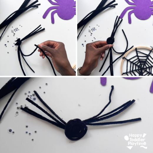 Pipe Cleaner Spider Craft - Happy Toddler Playtime