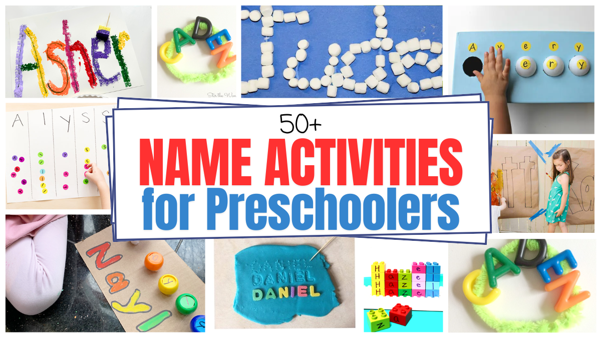 50 Easy Name Recognition Activities for Preschoolers - Happy Toddler ...