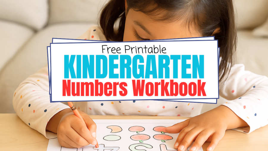 Free Printable Kindergarten Numbers Workbook - Happy Toddler Playtime
