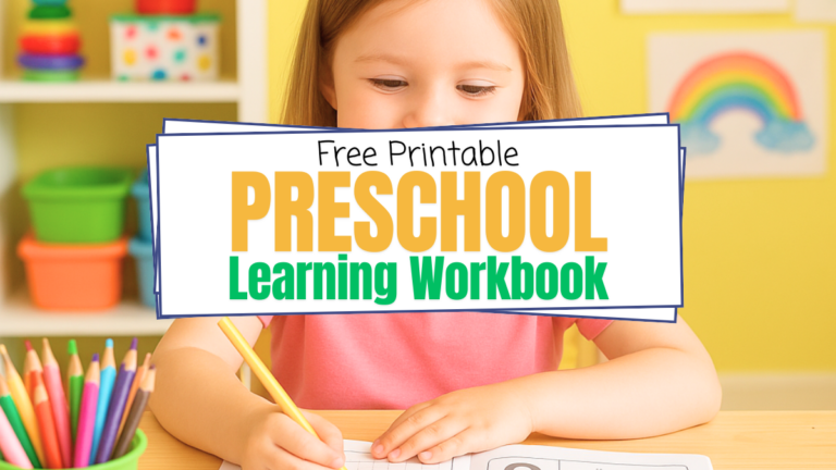 Free Printable Preschool Learning Workbook - Happy Toddler Playtime