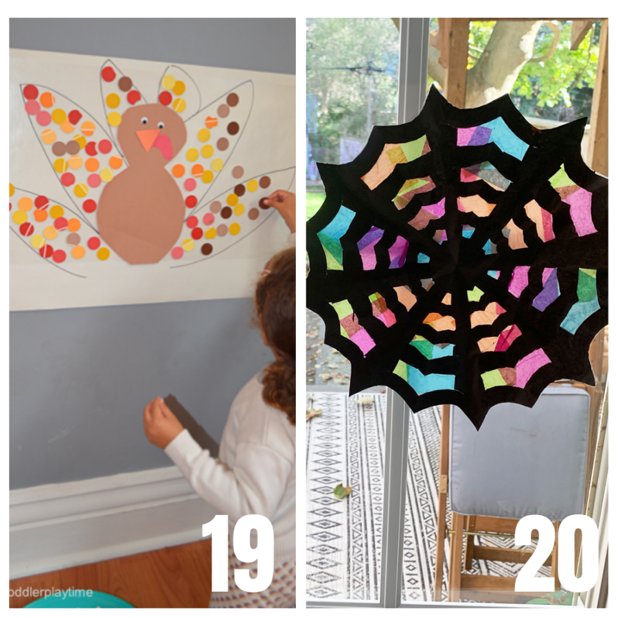 Fun Fall Sticky Walls for Kids - Happy Toddler Playtime
