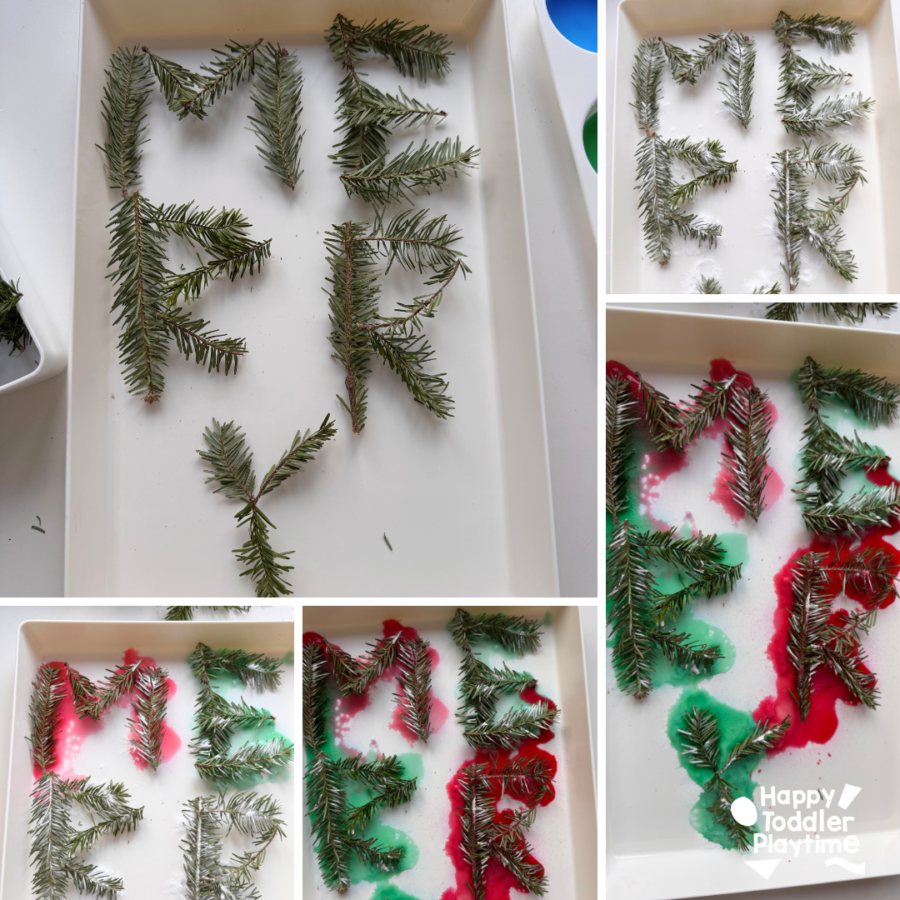 Fizzy Christmas Tree - Happy Toddler Playtime