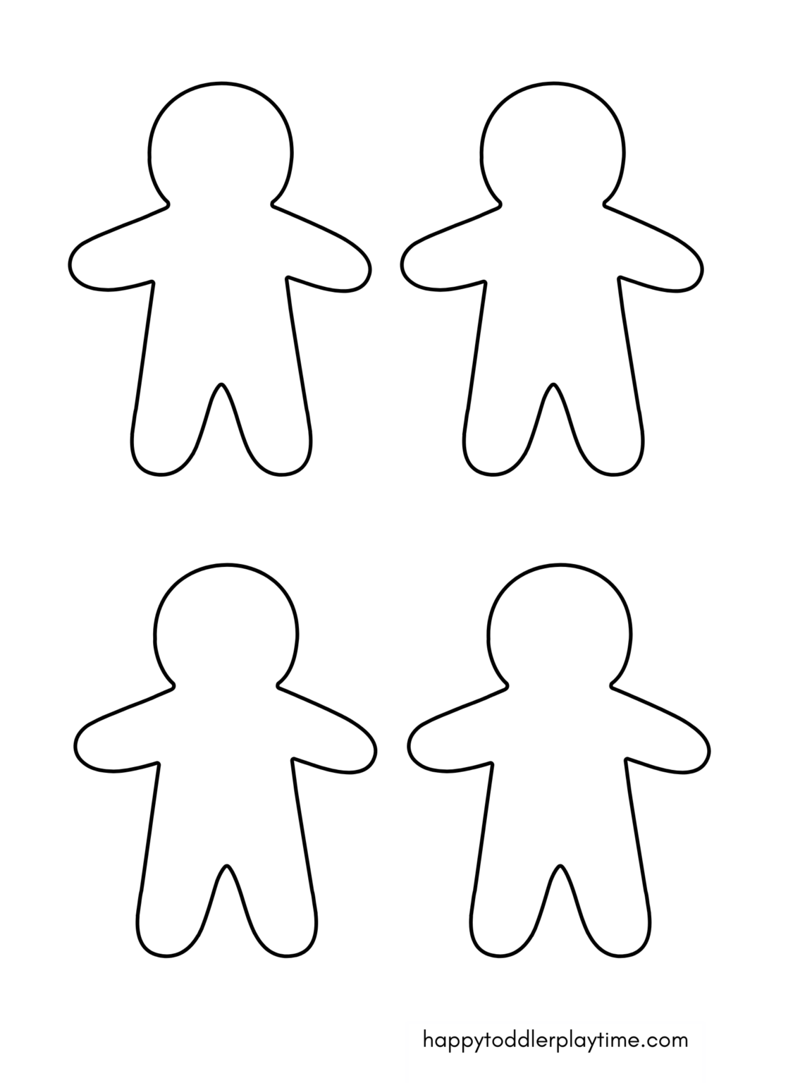 Gingerbread Coloring Pages (Free Printable) - Happy Toddler Playtime