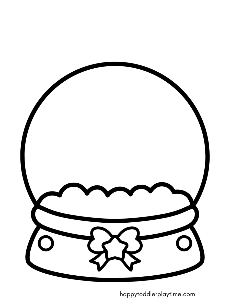15+ Snow Globe Coloring Pages (Free Printable) - Happy Toddler Playtime